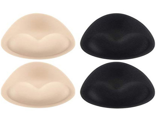 Niris Lingerie Black White Beige Triangle Sponge Bra pad Swimsuit Enhancer Removeable Push Up Bikini Bra pad